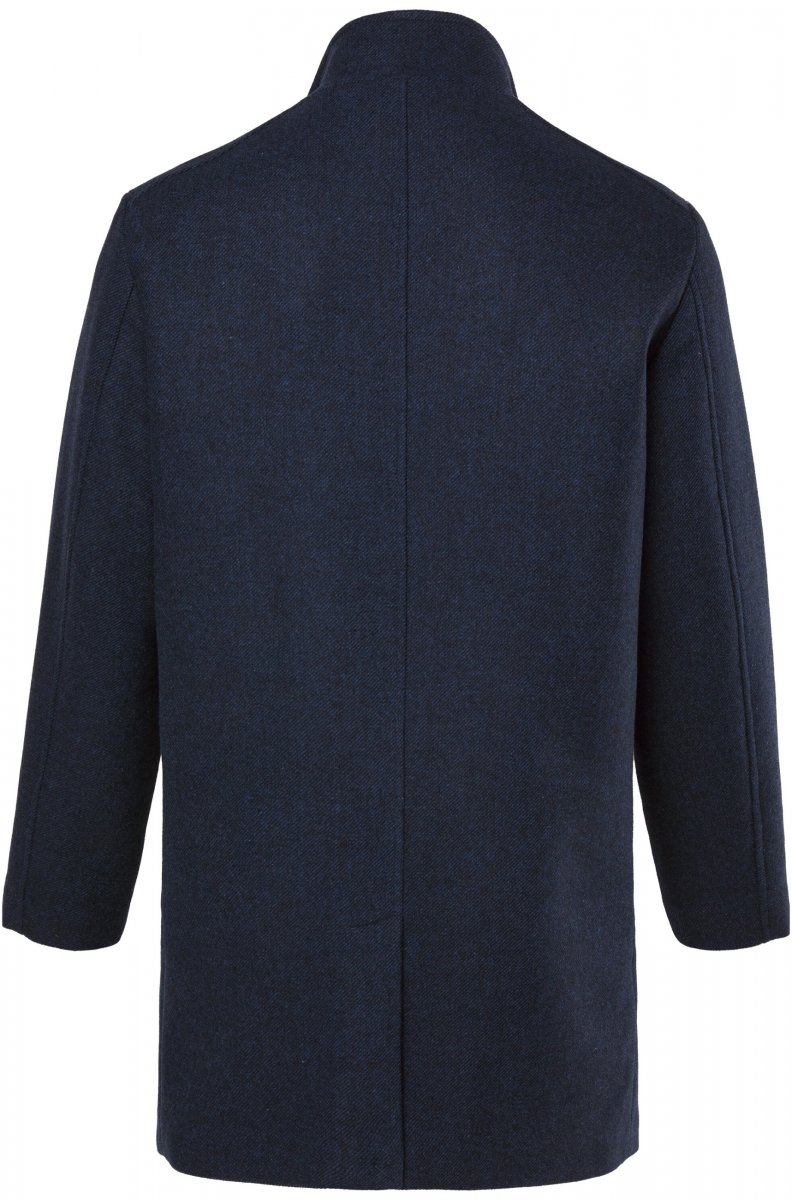 Winterjacken in großen Größen Boston Park Coat Two-Tone Wool Mix Navy ...